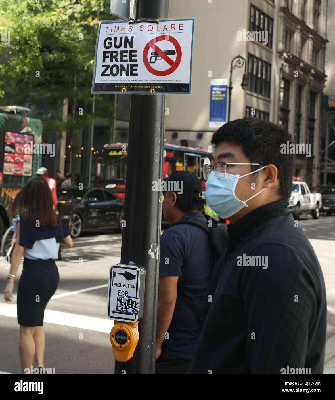 September 1, 2022, New York City, New York, USA: A view of ""˜Gun Free ...