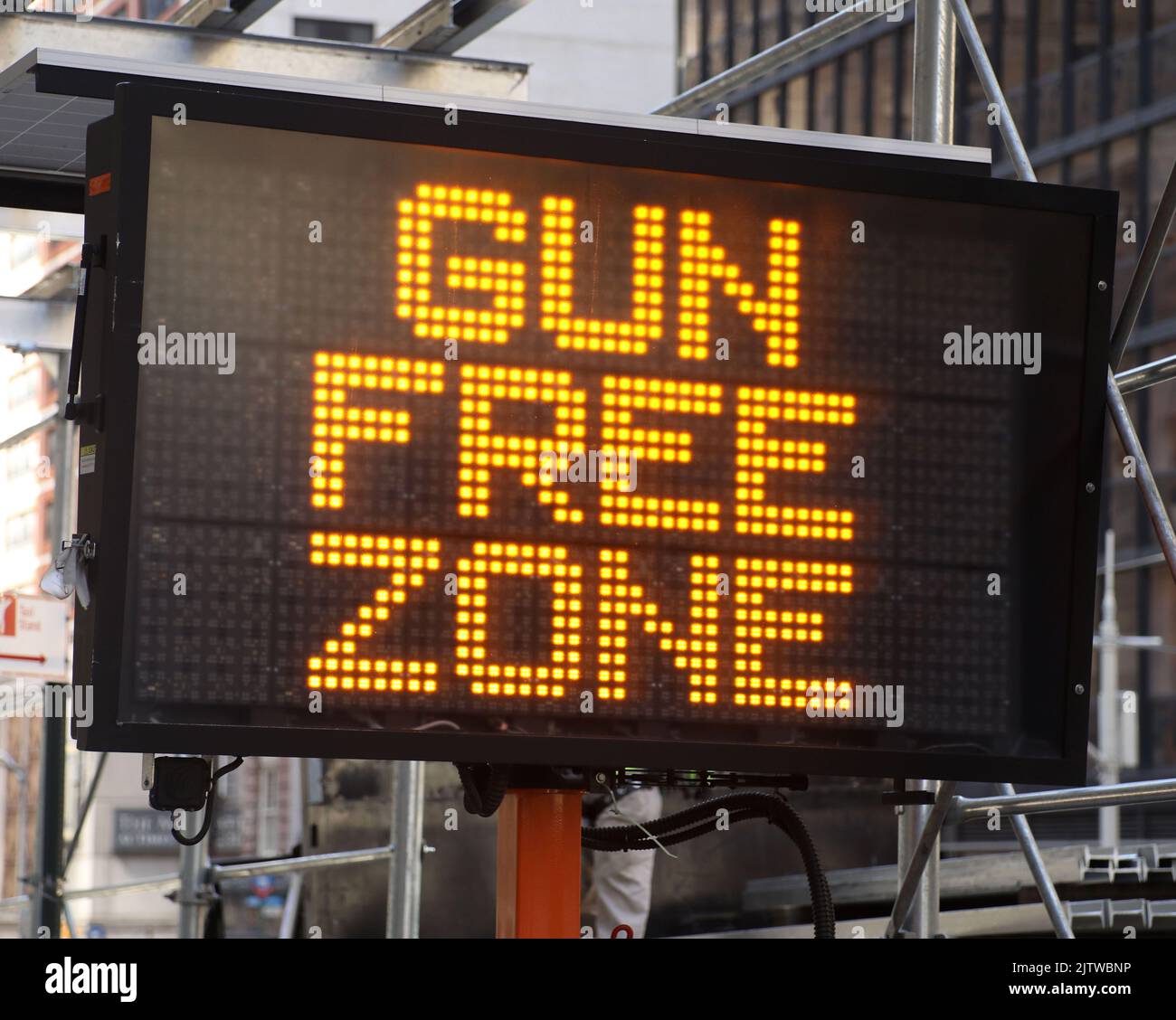 September 1, 2022, New York City, New York, USA: A view of ""˜Gun Free ...