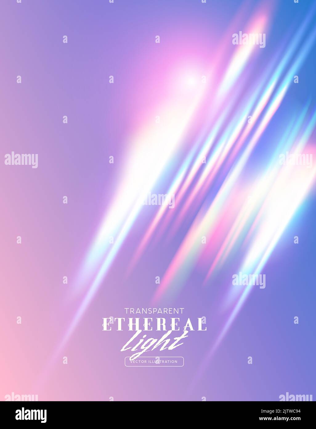 Ethereal Lens rainbow light streak transparent effect. Vector ...