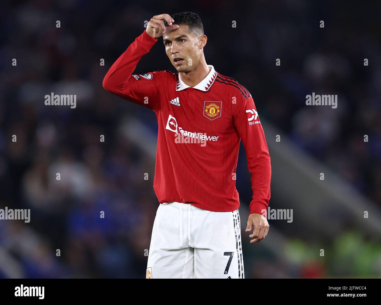 Leicester, England, 1st September 2022. Cristiano Ronaldo of Manchester ...