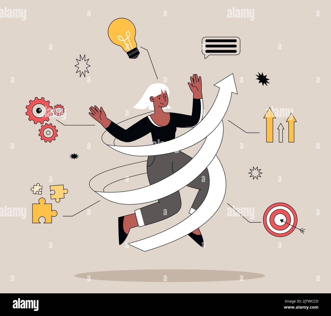 Soft skills business success Stock Vector Images - Alamy