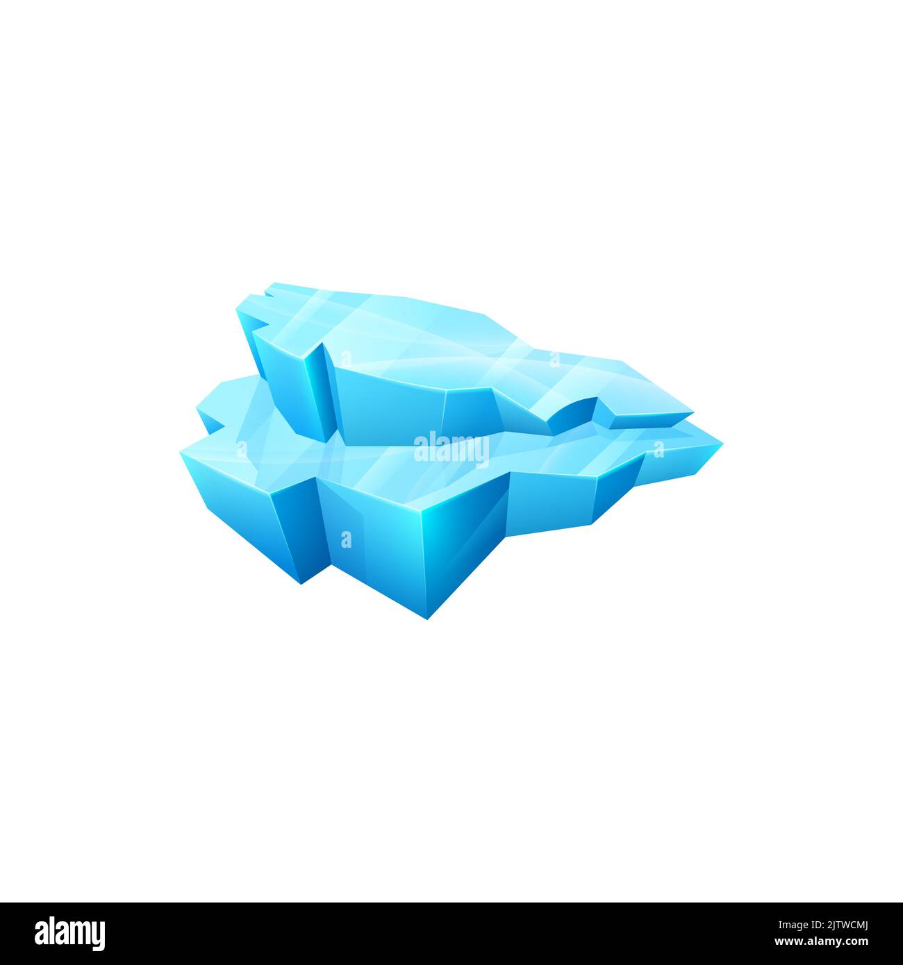 Turquoise iceberg illustration hi-res stock photography and images - Alamy