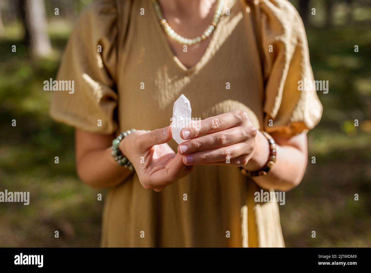 Beautiful young woman crystal hi-res stock photography and images - Alamy