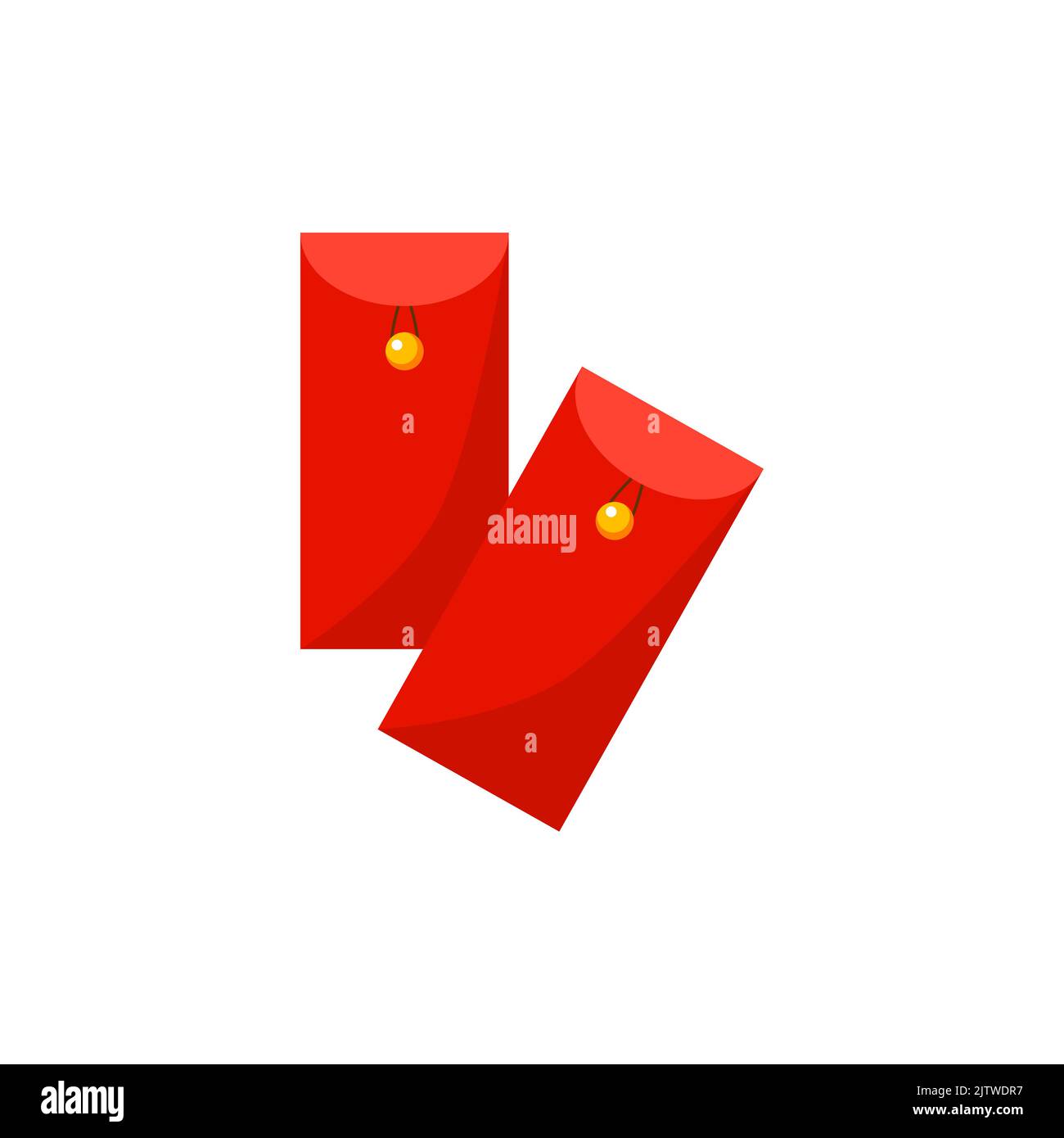 Red chinese envelopes for lunar new year celebration, vector ...
