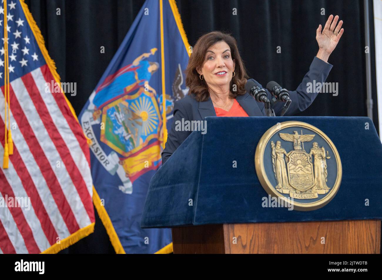 New York New York September 01 New York State Governor Kathy Hochul