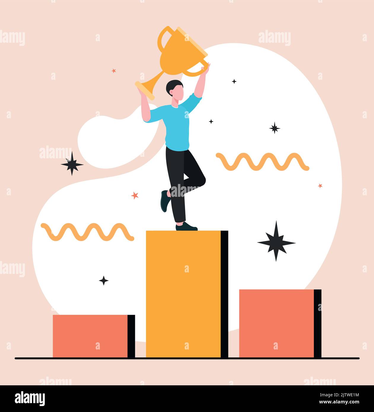 Celebrate confident Stock Vector Images - Alamy