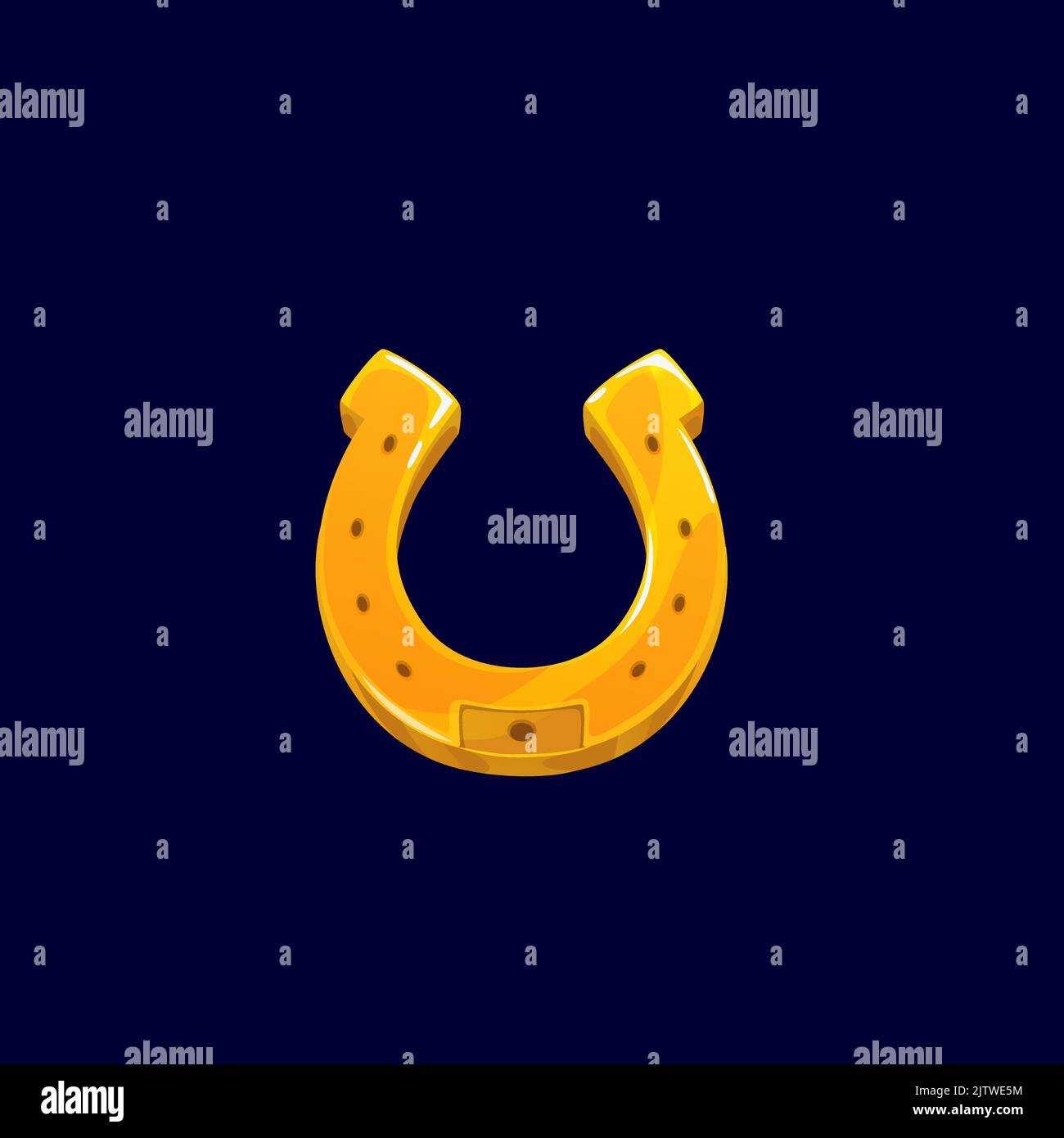 Blacksmith sign, golden horse shoe equestrian sport and horseracing ...