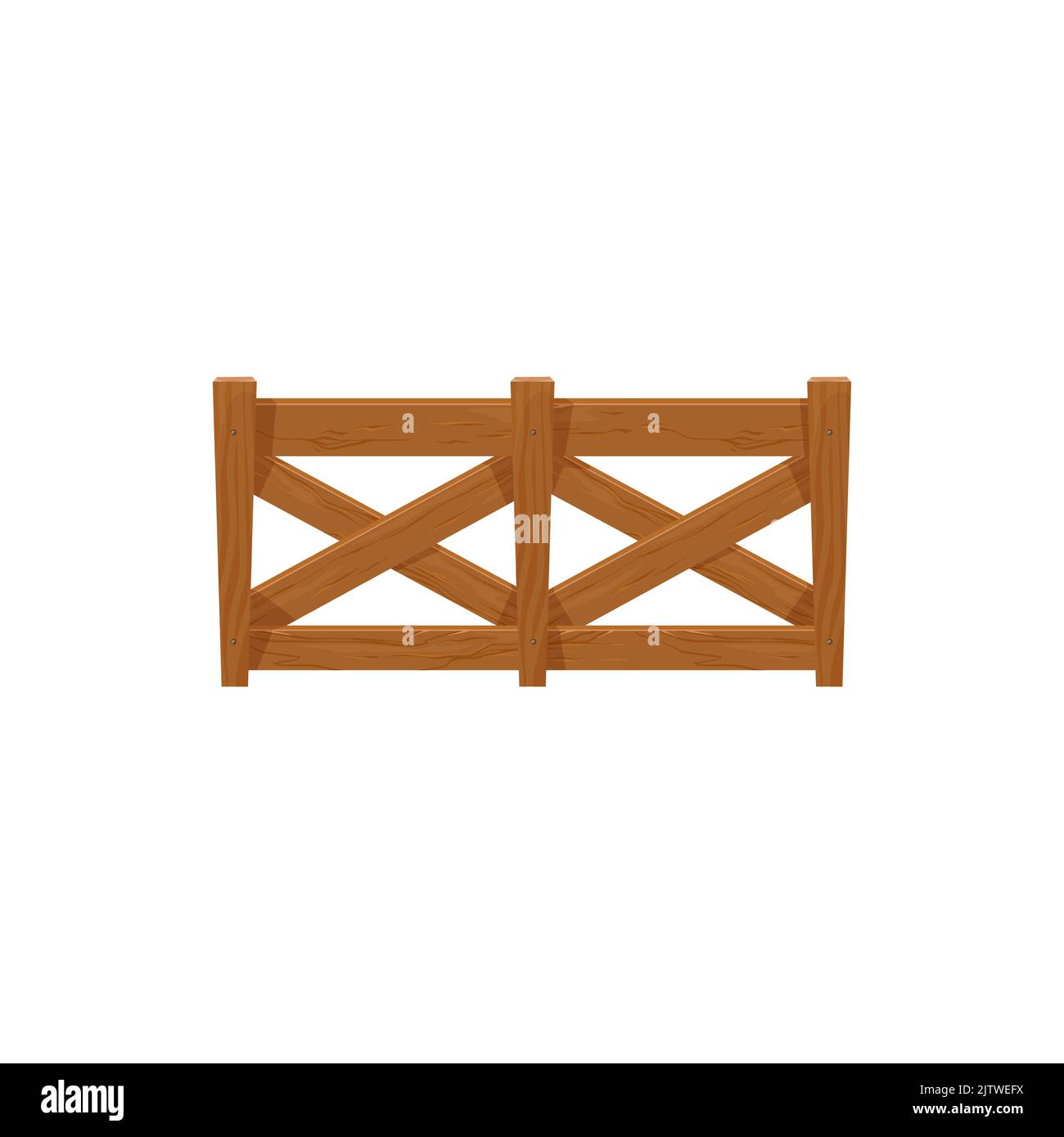 Picket of timbers, old barrier at farm isolated agriculture and park ...