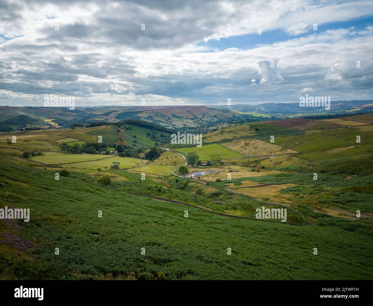 The beautiful hills of the Peak District National Park Stock Photo - Alamy