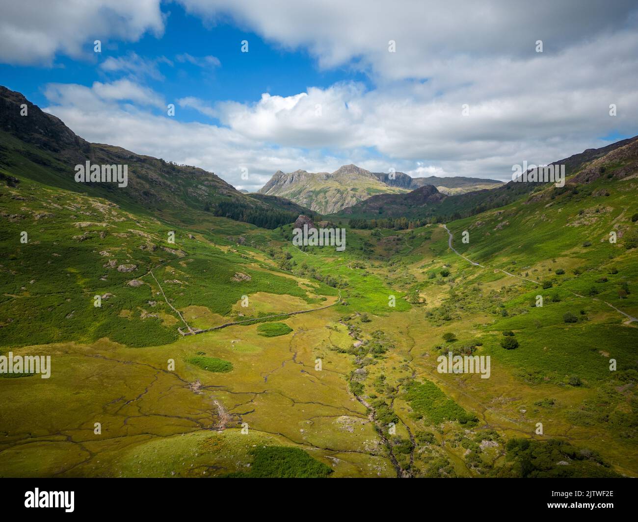 Wonderful Lake District National Park with its stunning landscape ...