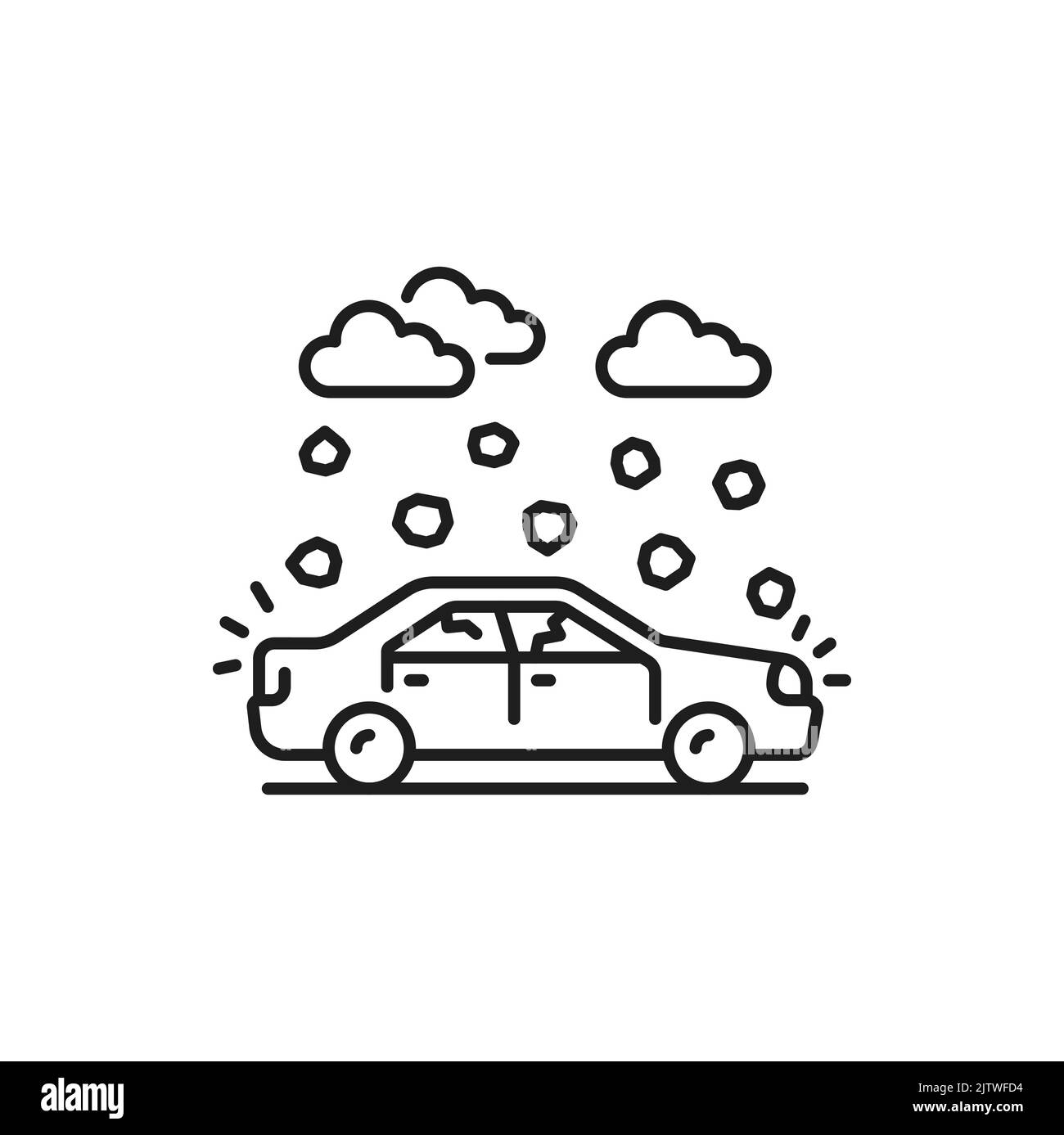 Car traffic in bad weather conditions Cut Out Stock Images & Pictures ...
