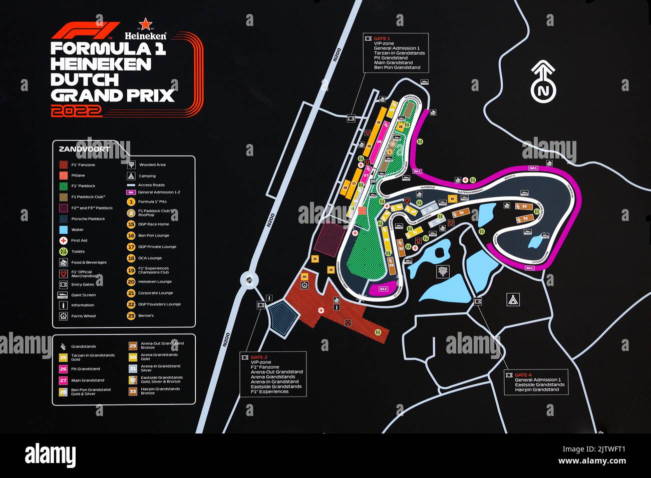 map of the track, piste, illustration during the Formula 1 Heineken ...