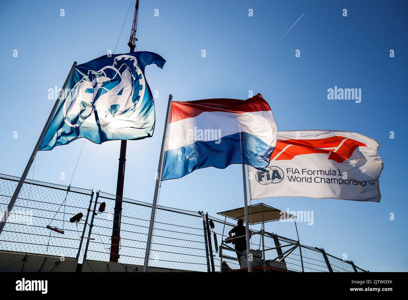logo FIA flag, drapeau illustration during the Formula 1 Heineken Dutch ...