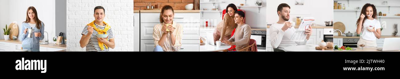 Set different people delicious hi-res stock photography and images - Alamy