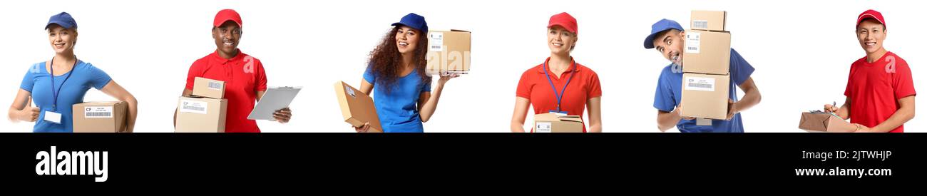 Asian postman Cut Out Stock Images & Pictures - Alamy