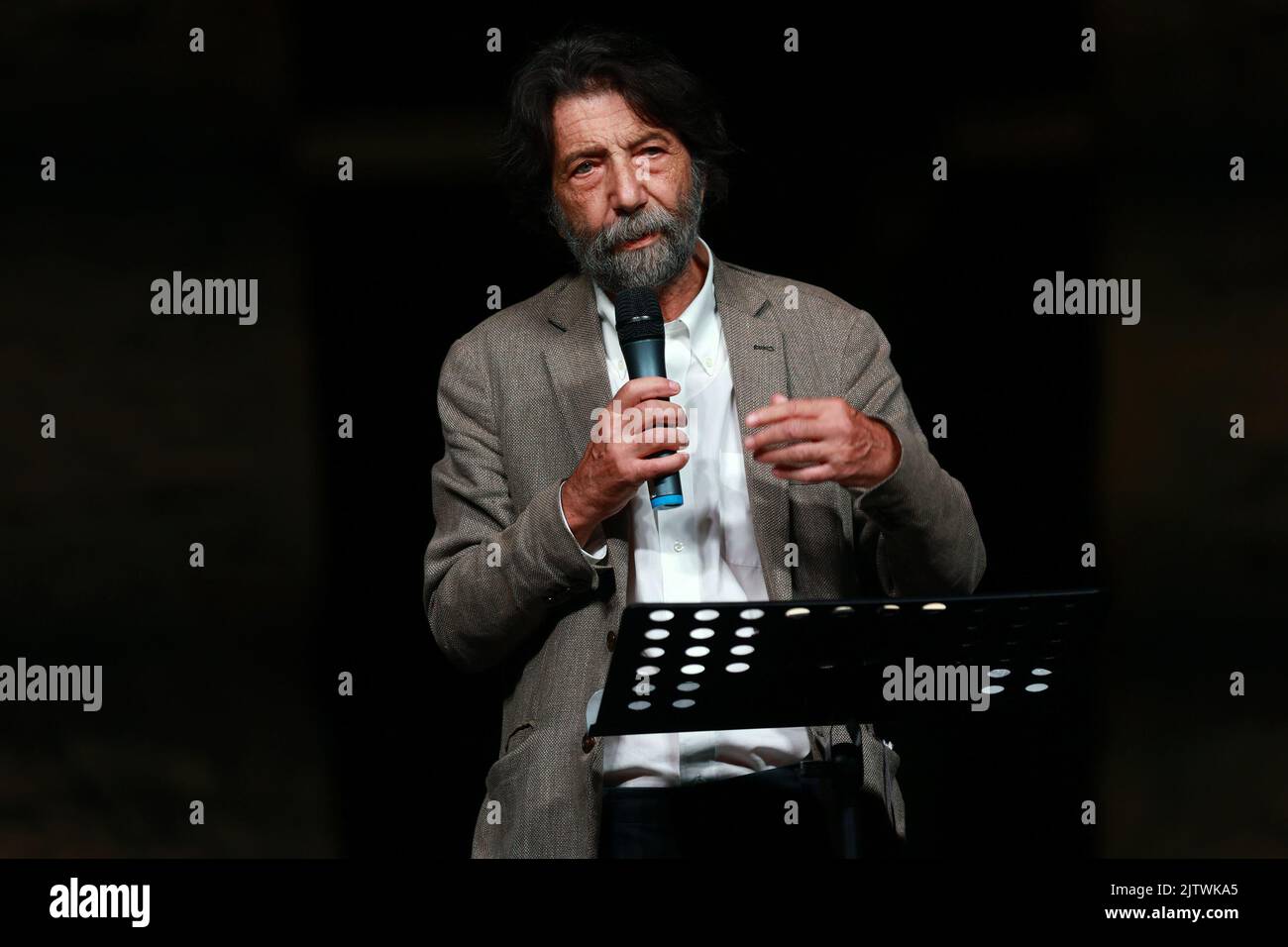 in the photo Massimo Cacciari Stock Photo - Alamy