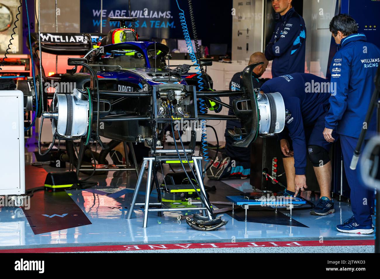 Williams Racing FW44, mechanical detail in the garage, box, during the ...