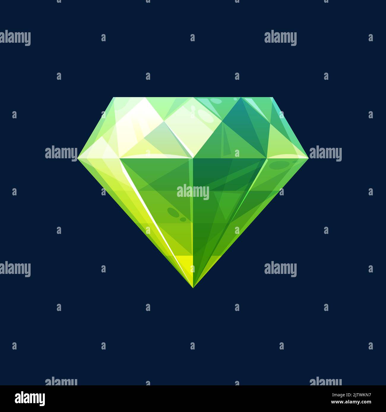 Sapphire or topaz precious gemstone brilliant gem isolated. Vector ...