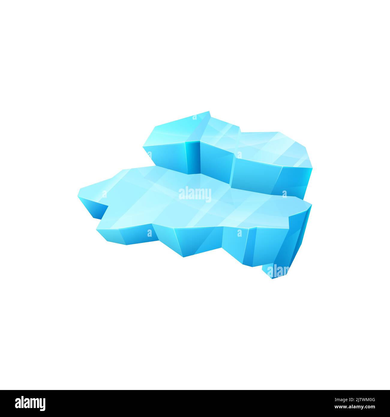 Turquoise iceberg illustration hi-res stock photography and images - Alamy