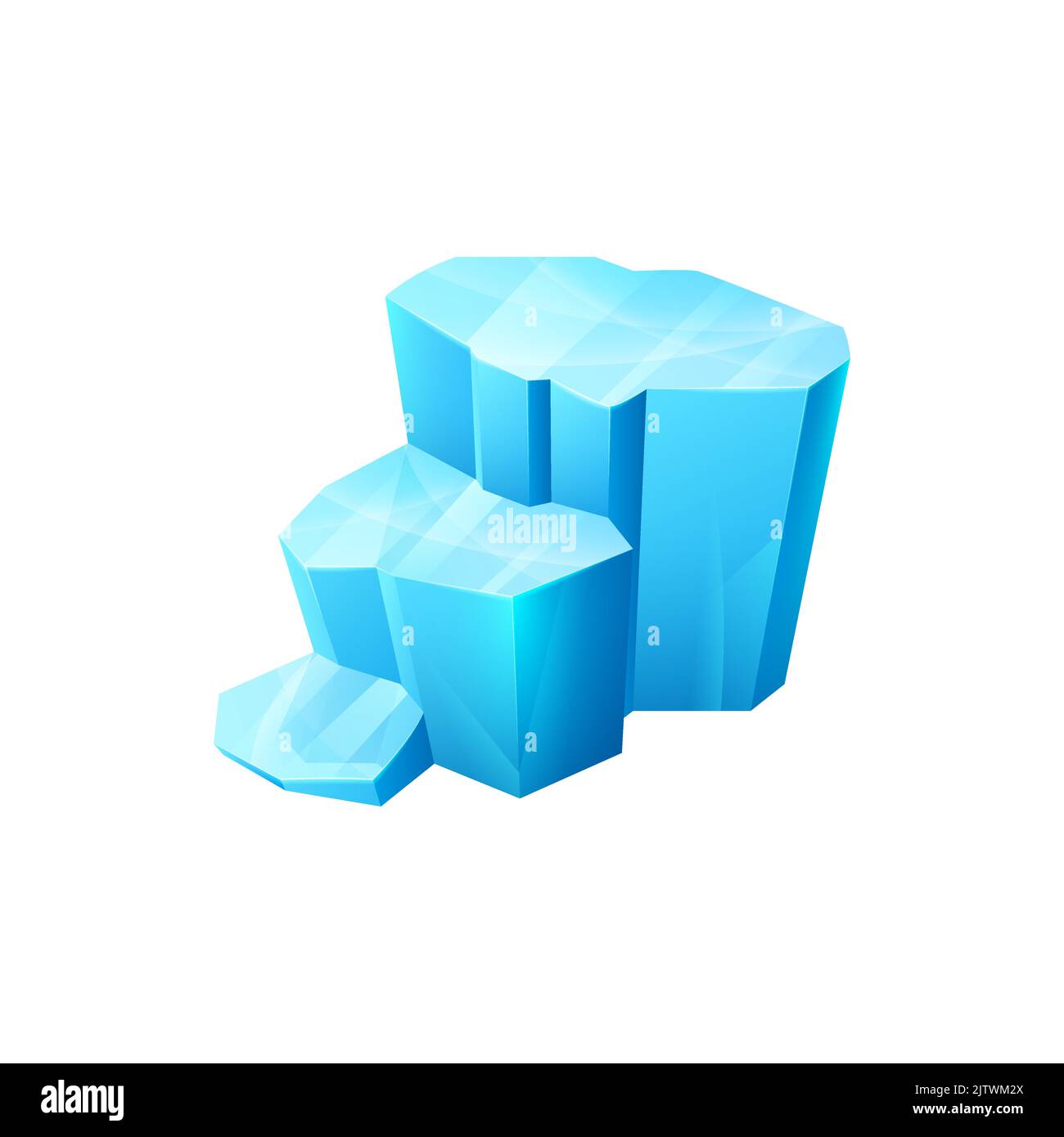 Turquoise iceberg illustration hi-res stock photography and images - Alamy