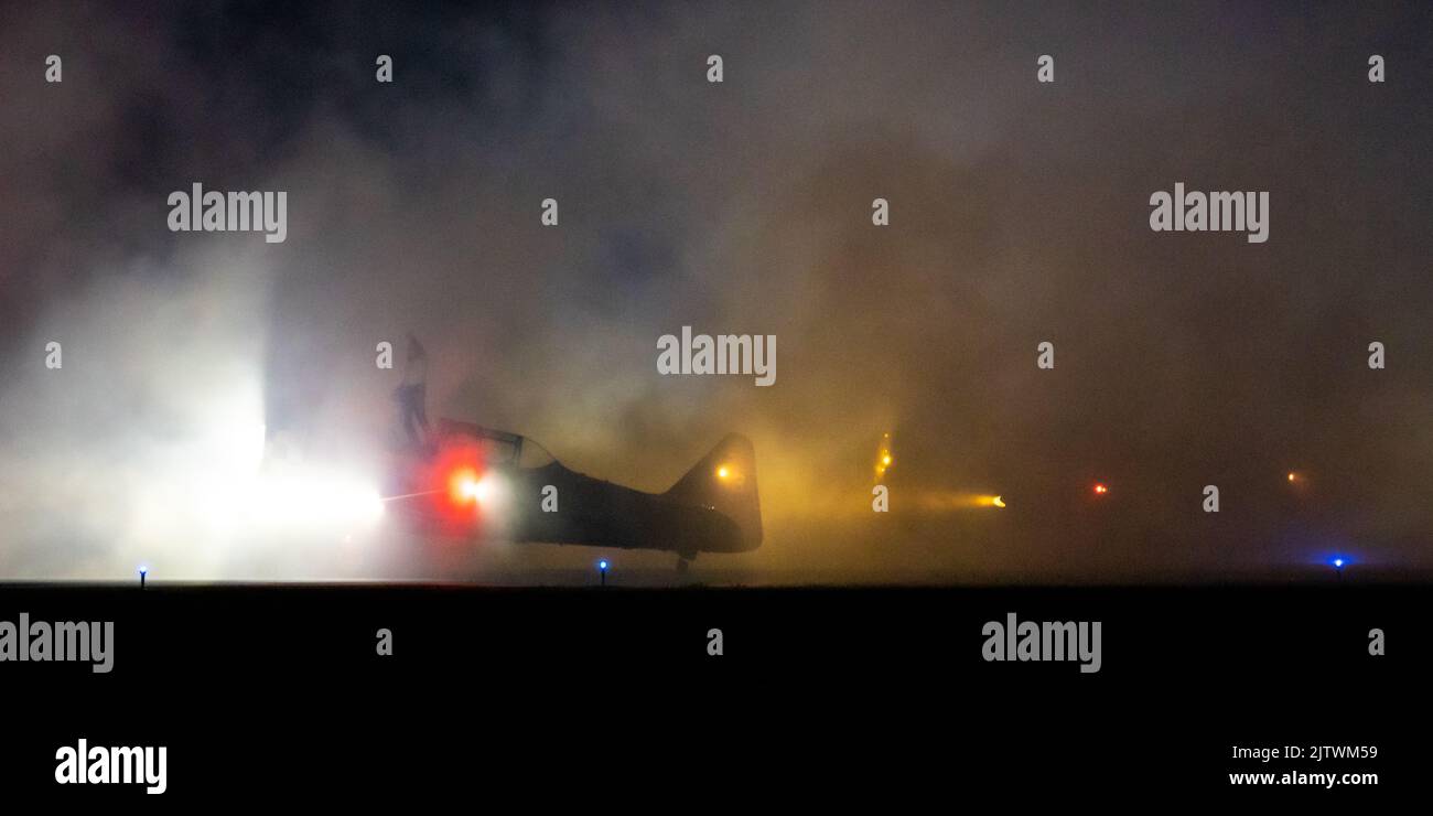 The incredible Aeroshell Team at the Stuart Air Show Stock Photo - Alamy