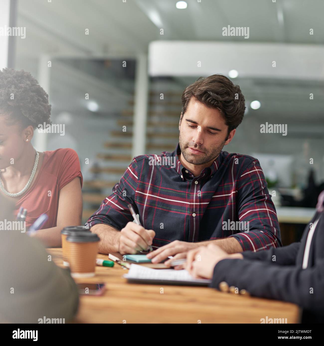 Young creatives team working together hi-res stock photography and ...