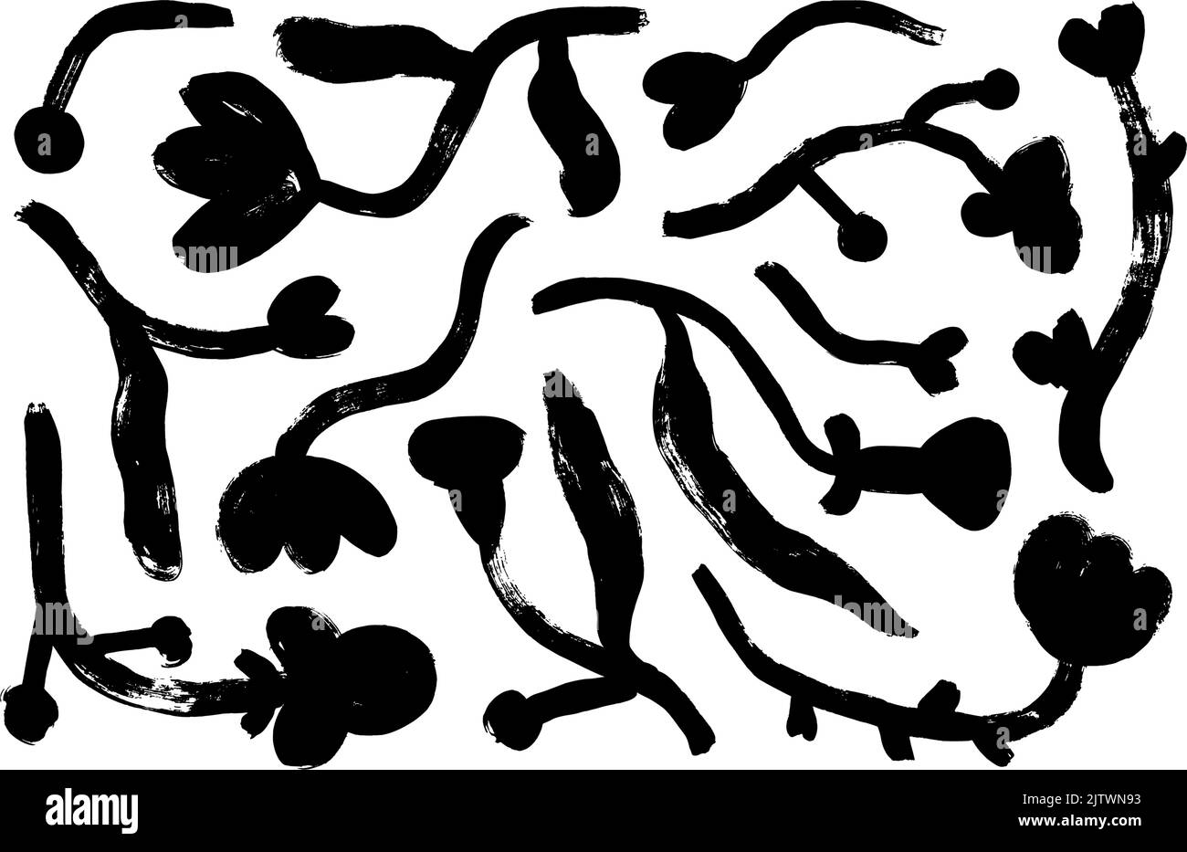 Simple bold hand drawn Stock Vector Images - Alamy