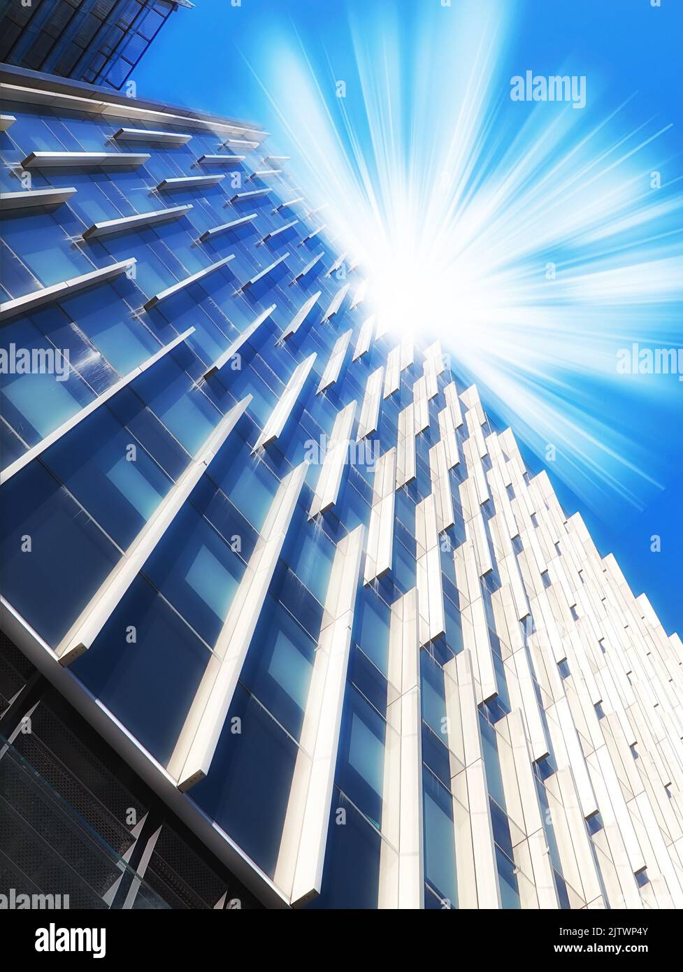 A photo of a beautiful skyscraper Stock Photo - Alamy
