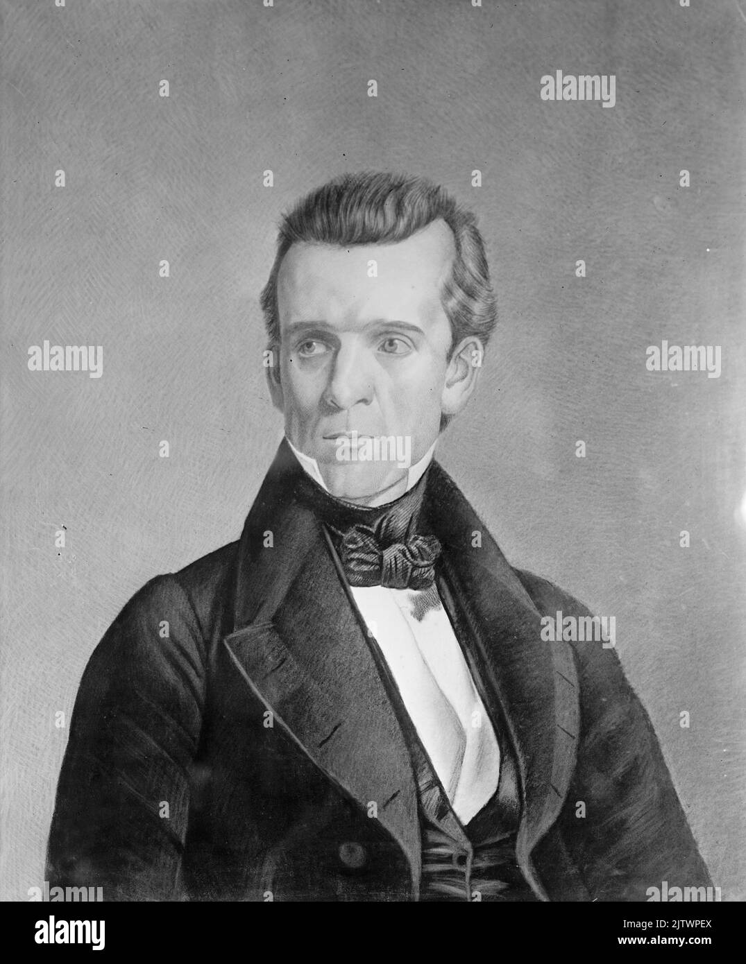 A portrait of James Polk, the eleventh president of the USA Stock Photo ...
