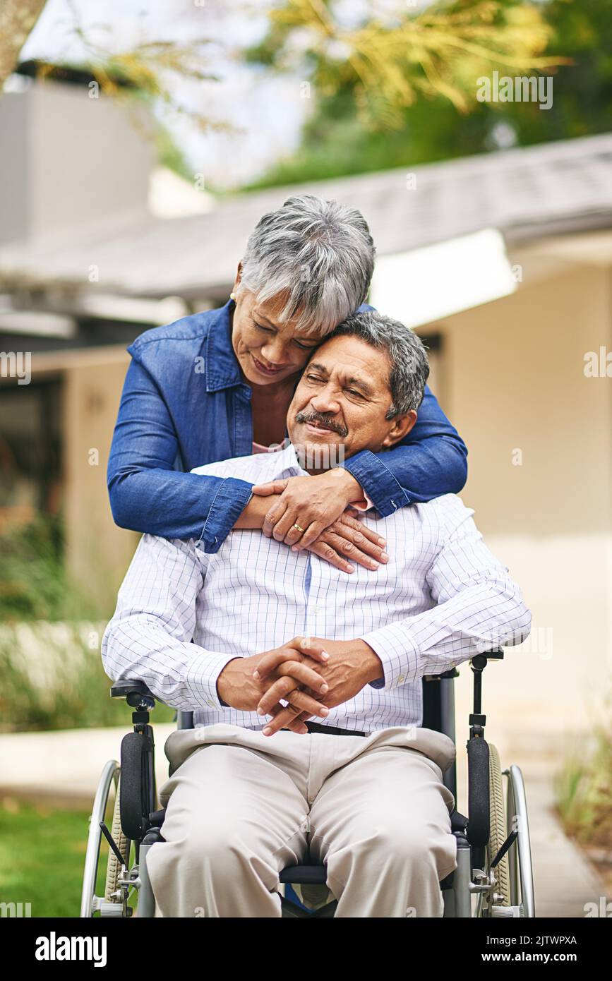 Wheelchair care senior hi-res stock photography and images - Alamy