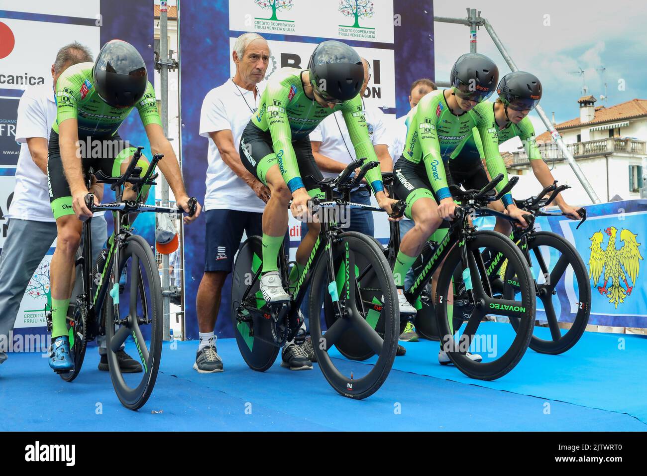 Lavariano, Italy. 01st Sep, 2022. Jaka Primozic, Ziga Hrovat, Michael ...