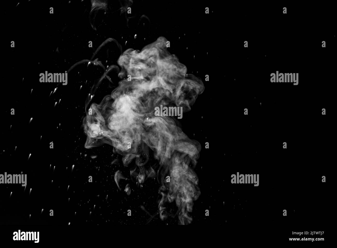 vapor steam rising over black background to overlay on your photos ...
