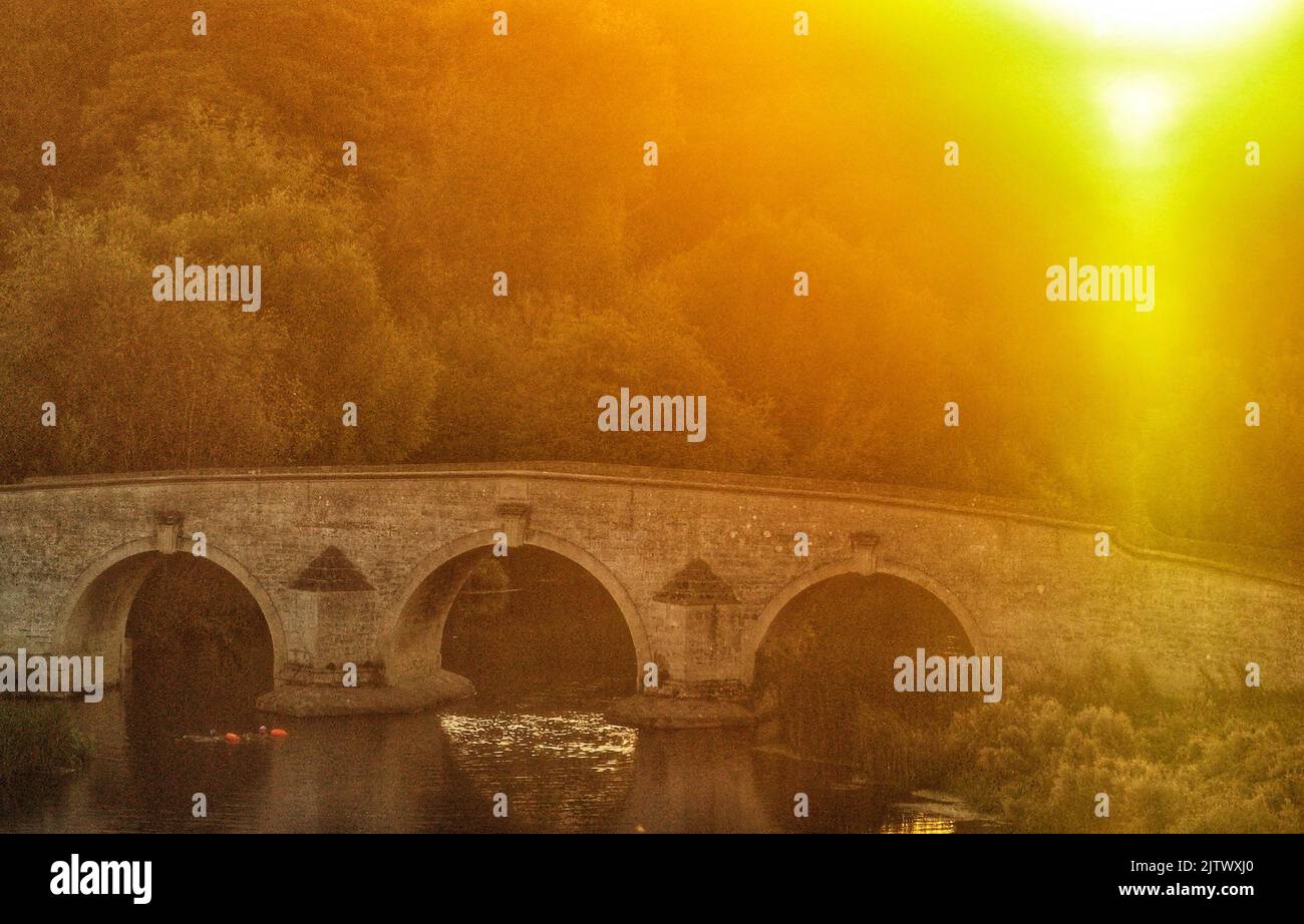 Peterborough, UK. 31st Aug, 2022. The sun begins to rise behind Milton ...