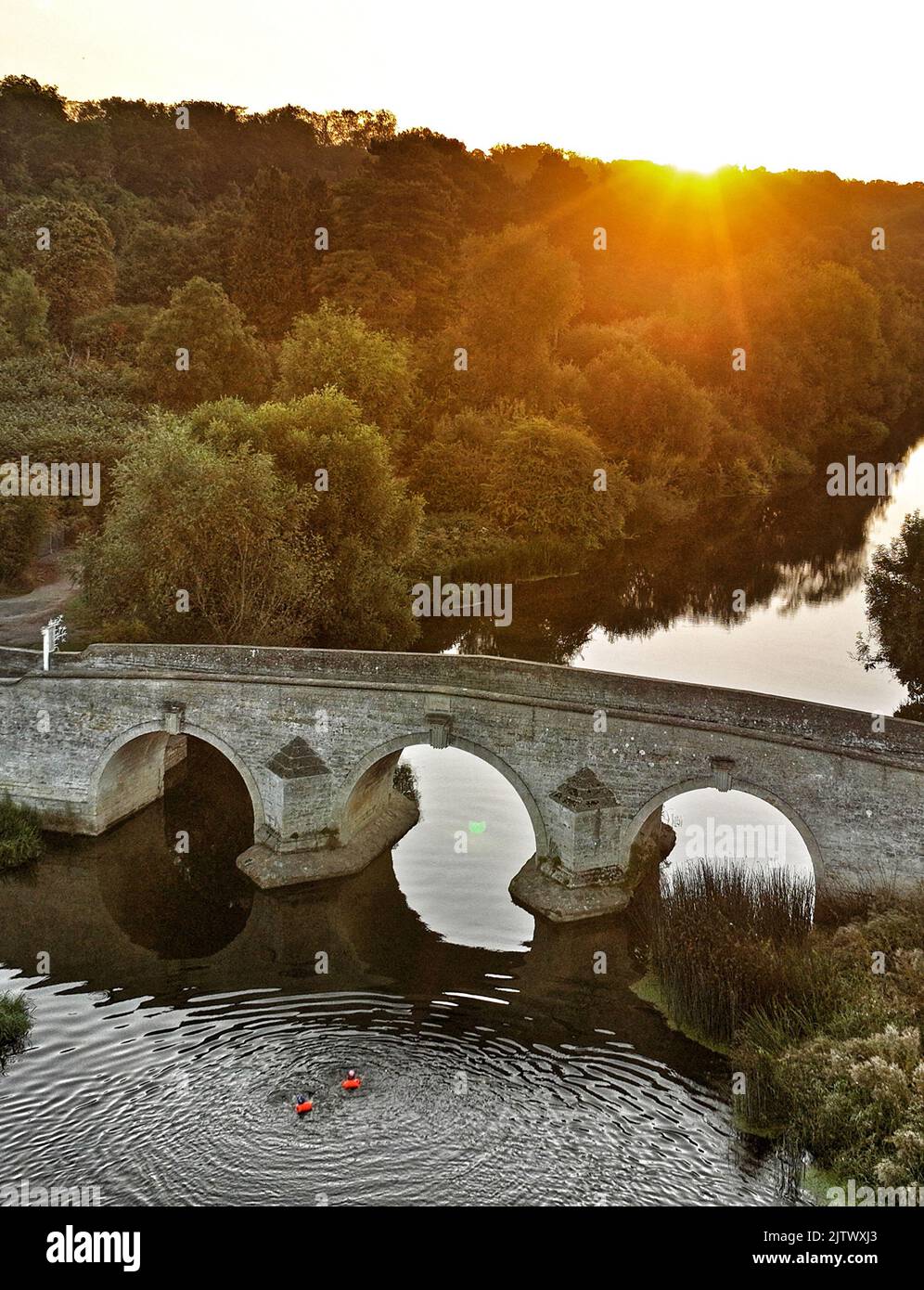 Peterborough, UK. 31st Aug, 2022. The sun begins to rise behind Milton ...