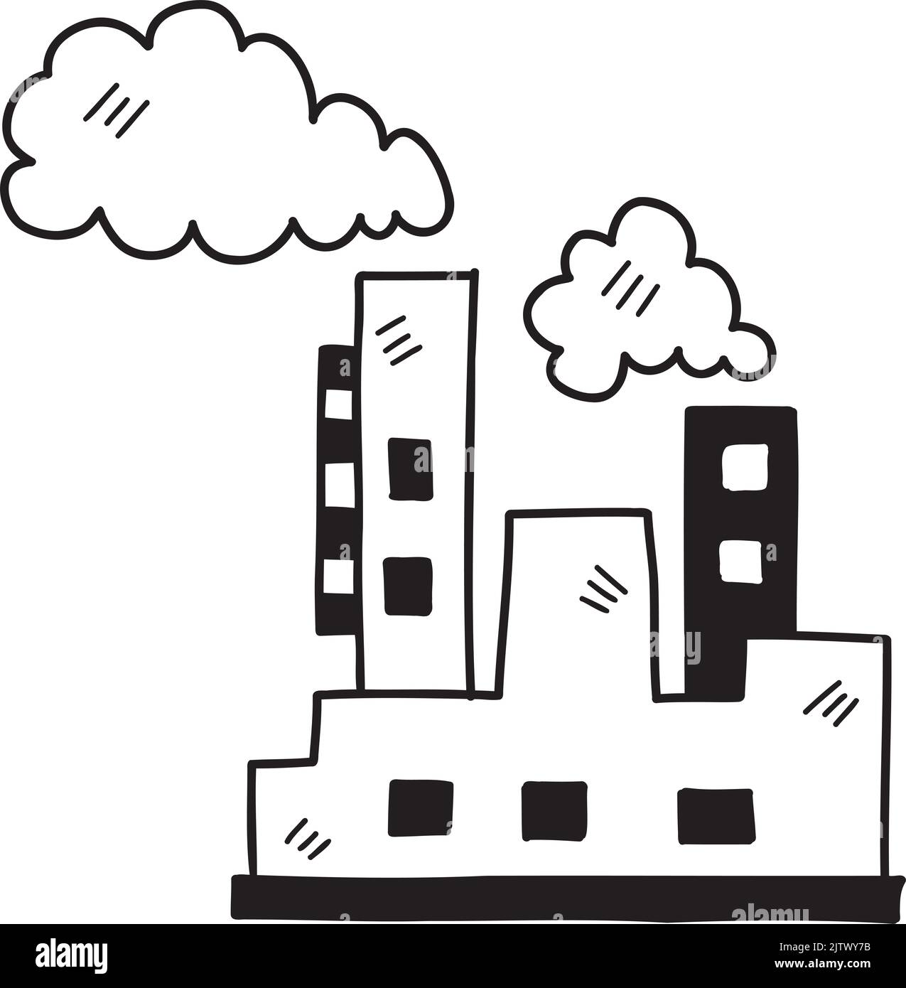 Smokestack smoke pollution Cut Out Stock Images & Pictures - Alamy