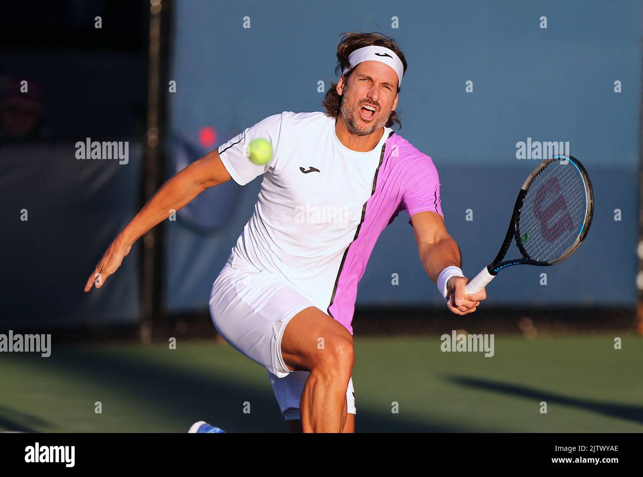 Spanish tennis players Feliciano Lopez and Jaume Munar play their first ...