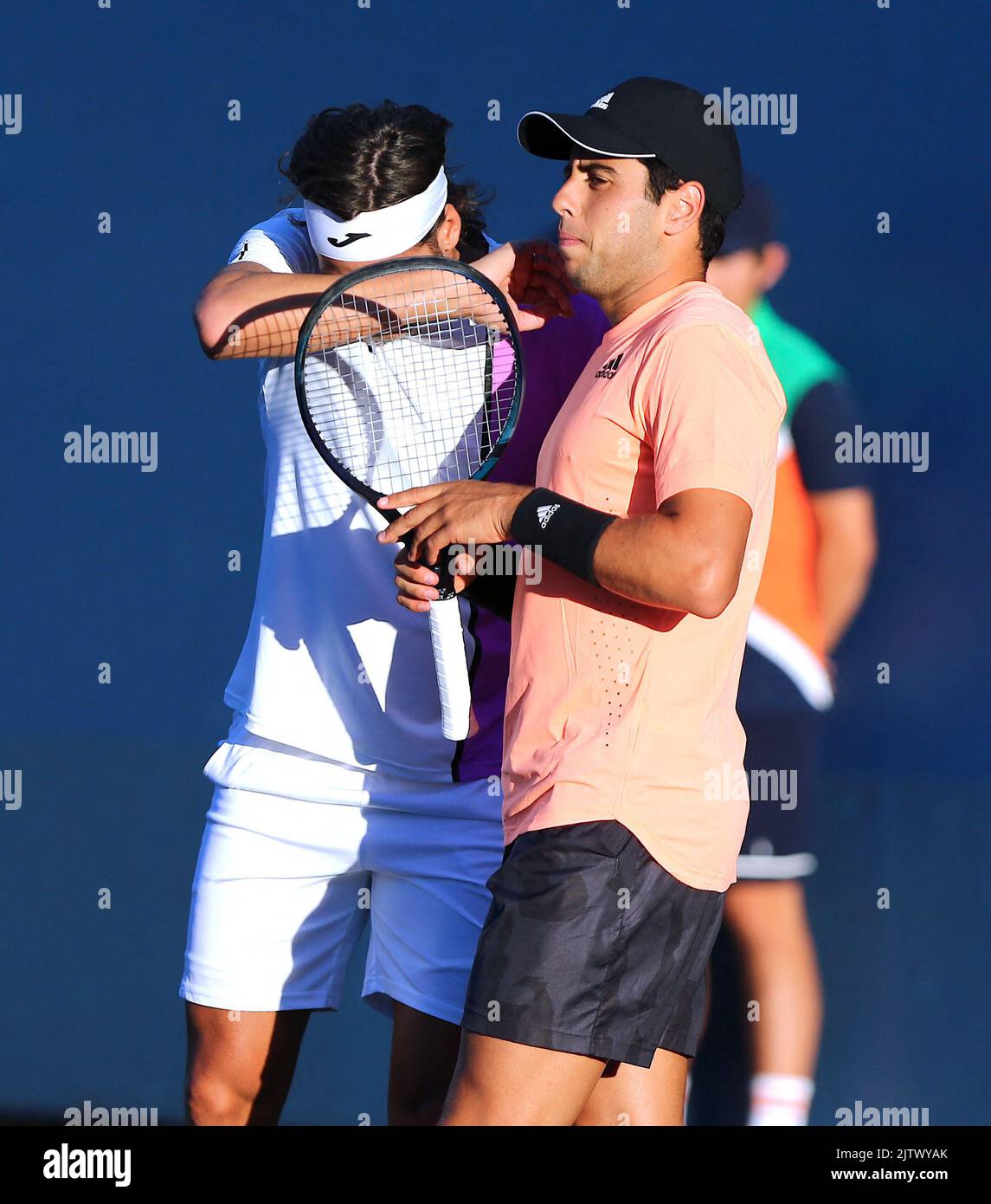 Spanish tennis players Feliciano Lopez and Jaume Munar play their first ...