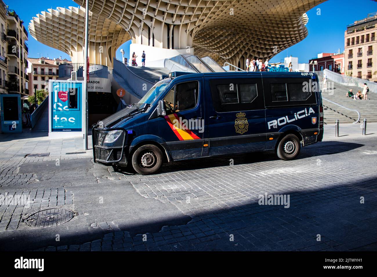Seville spain police car hi-res stock photography and images - Alamy