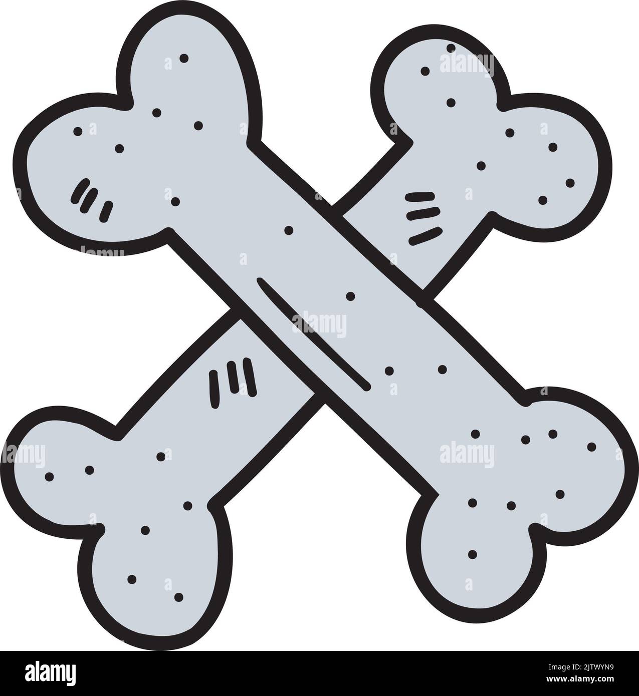 Hand Drawn halloween bone illustration on transparent background Stock Photo - Alamy