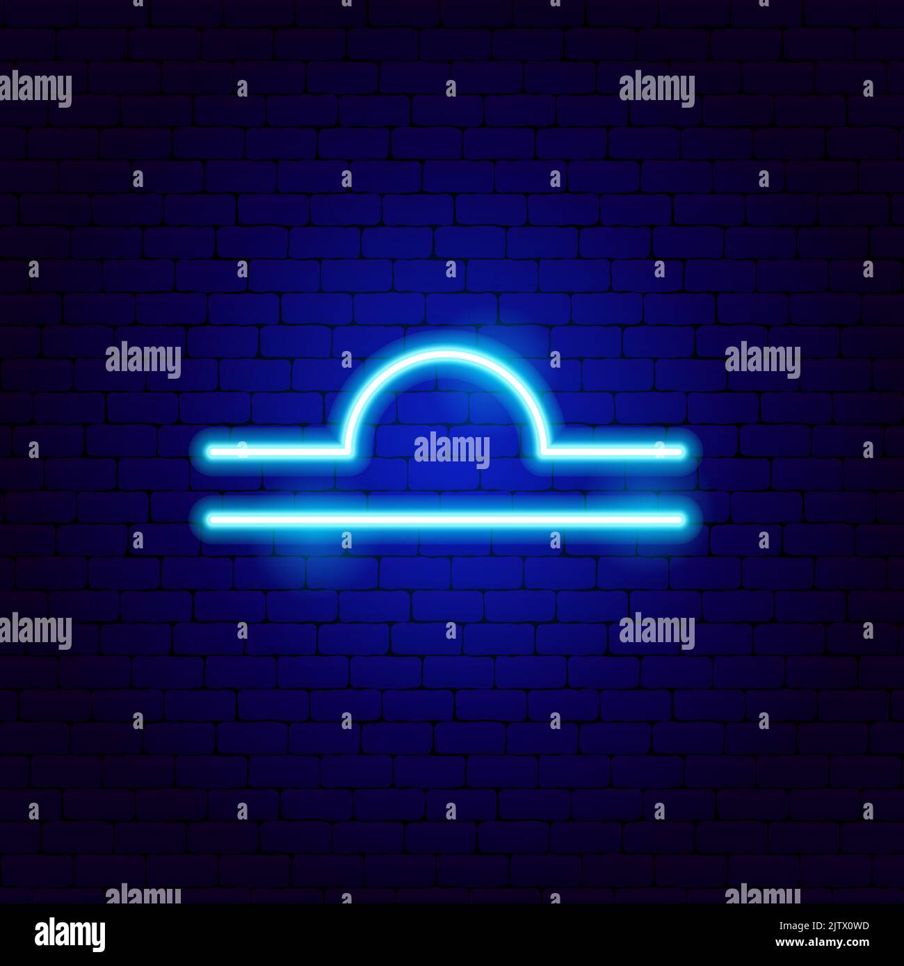 Blue neon sign icon Stock Vector Images - Alamy