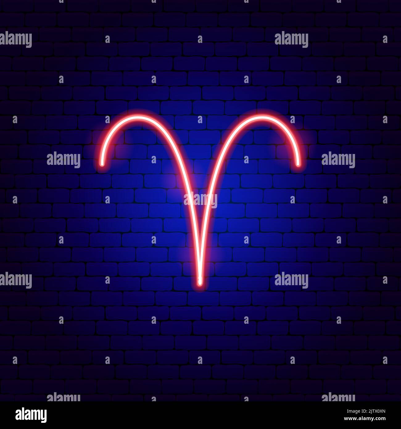 Aries Zodiac Neon Sign Stock Vector Image & Art - Alamy