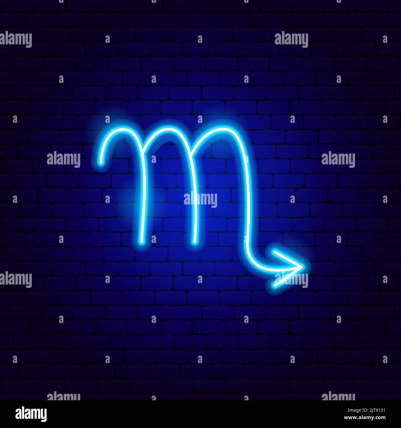 Scorpio Zodiac Neon Sign Stock Vector Image & Art - Alamy