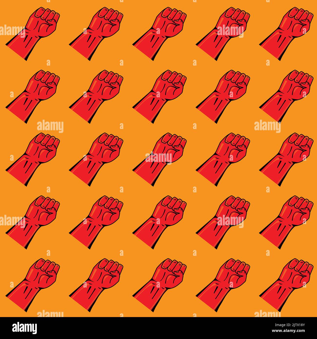 Fist pump repeating seamless pattern vector design illustration ...