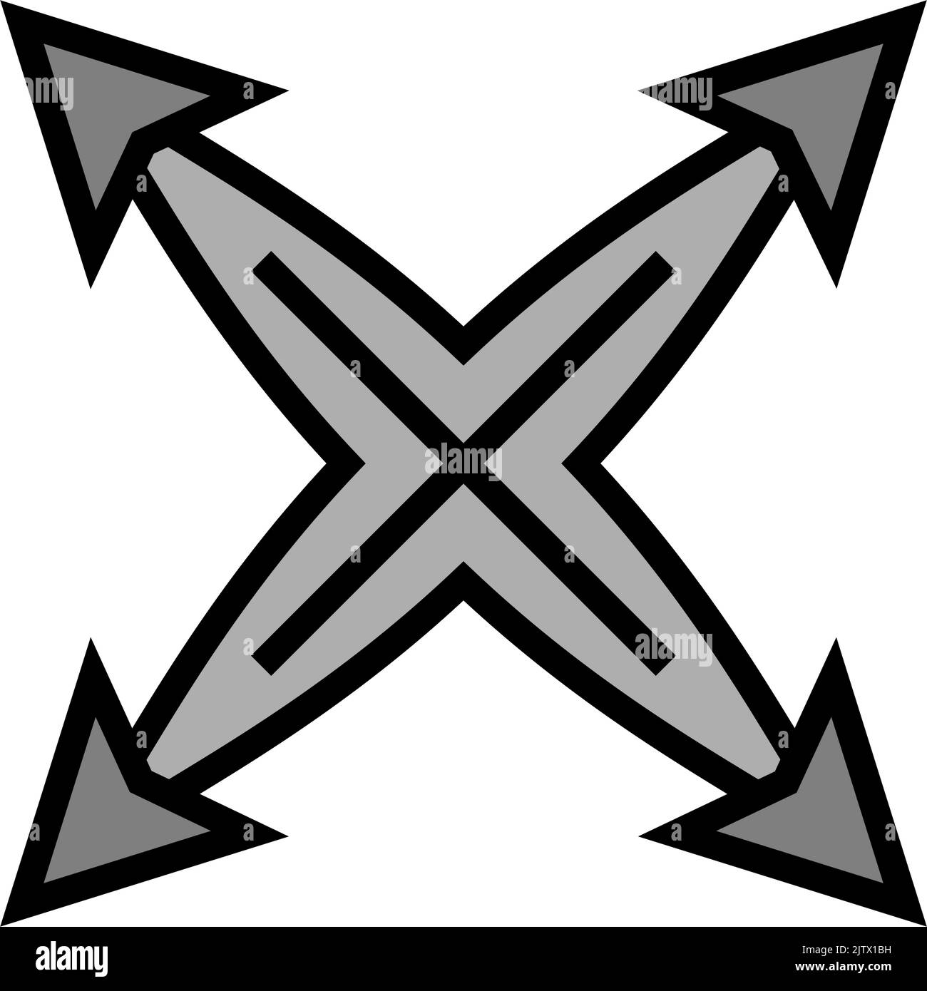 orientation arrow color icon vector illustration Stock Vector Image ...