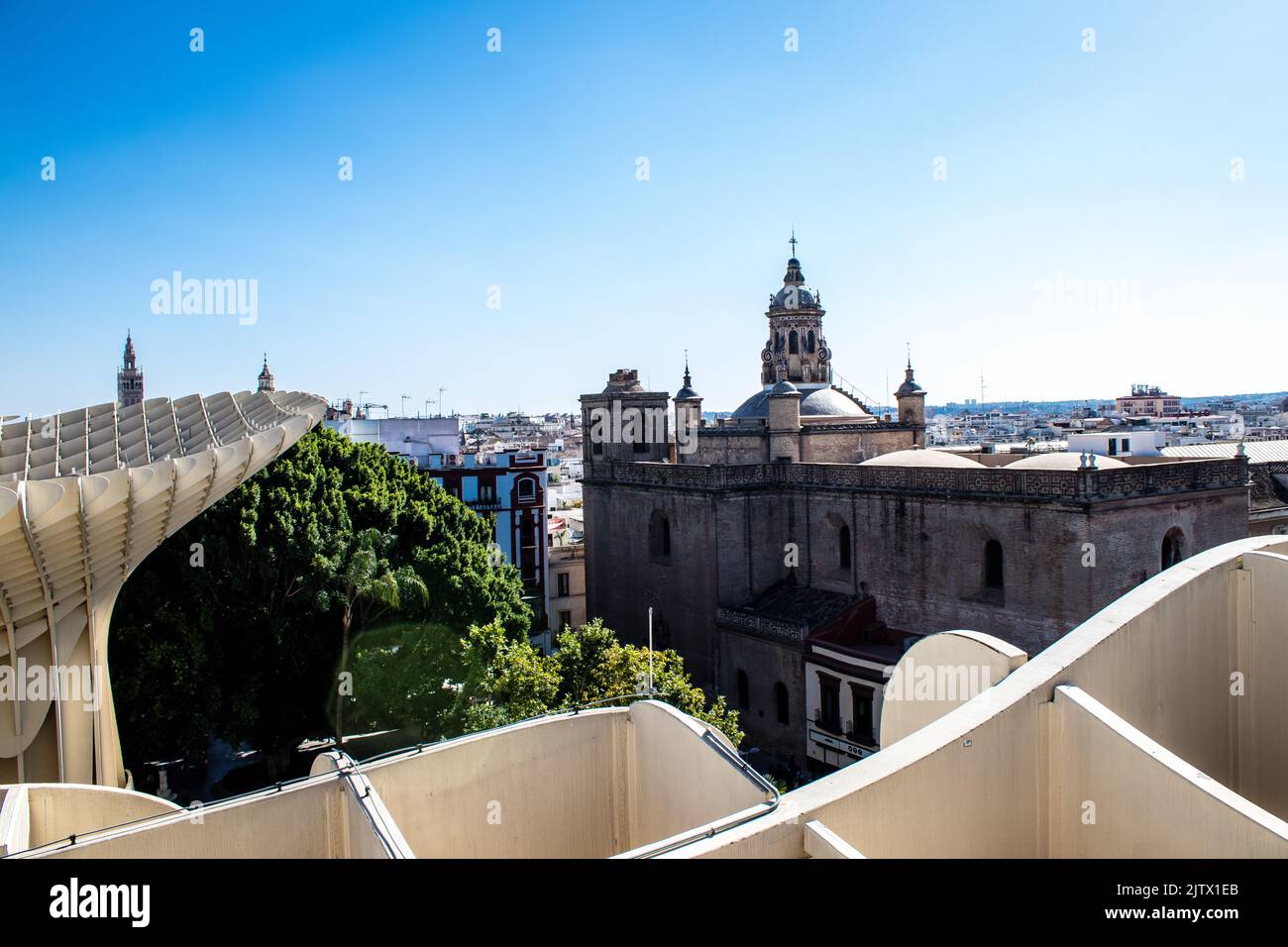 Seville, Spain - September 01, 2022 Cityscape and architecture of ...