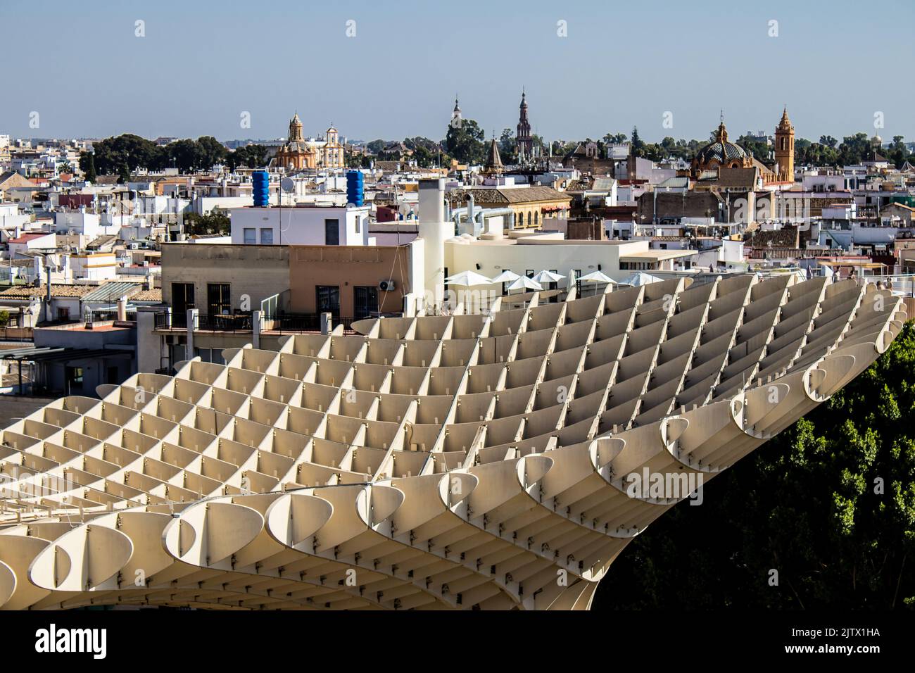 Seville, Spain - September 01, 2022 Cityscape and architecture of ...
