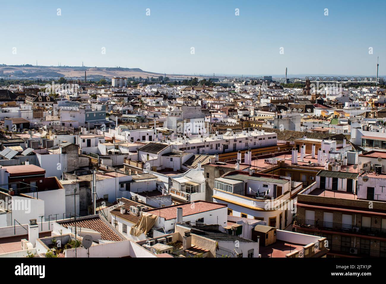 Seville, Spain - September 01, 2022 Cityscape and architecture of ...