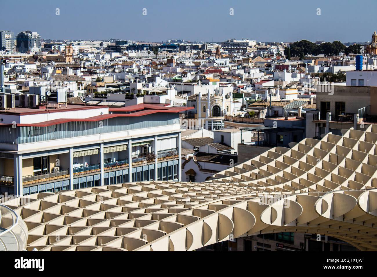 Seville, Spain - September 01, 2022 Cityscape and architecture of ...