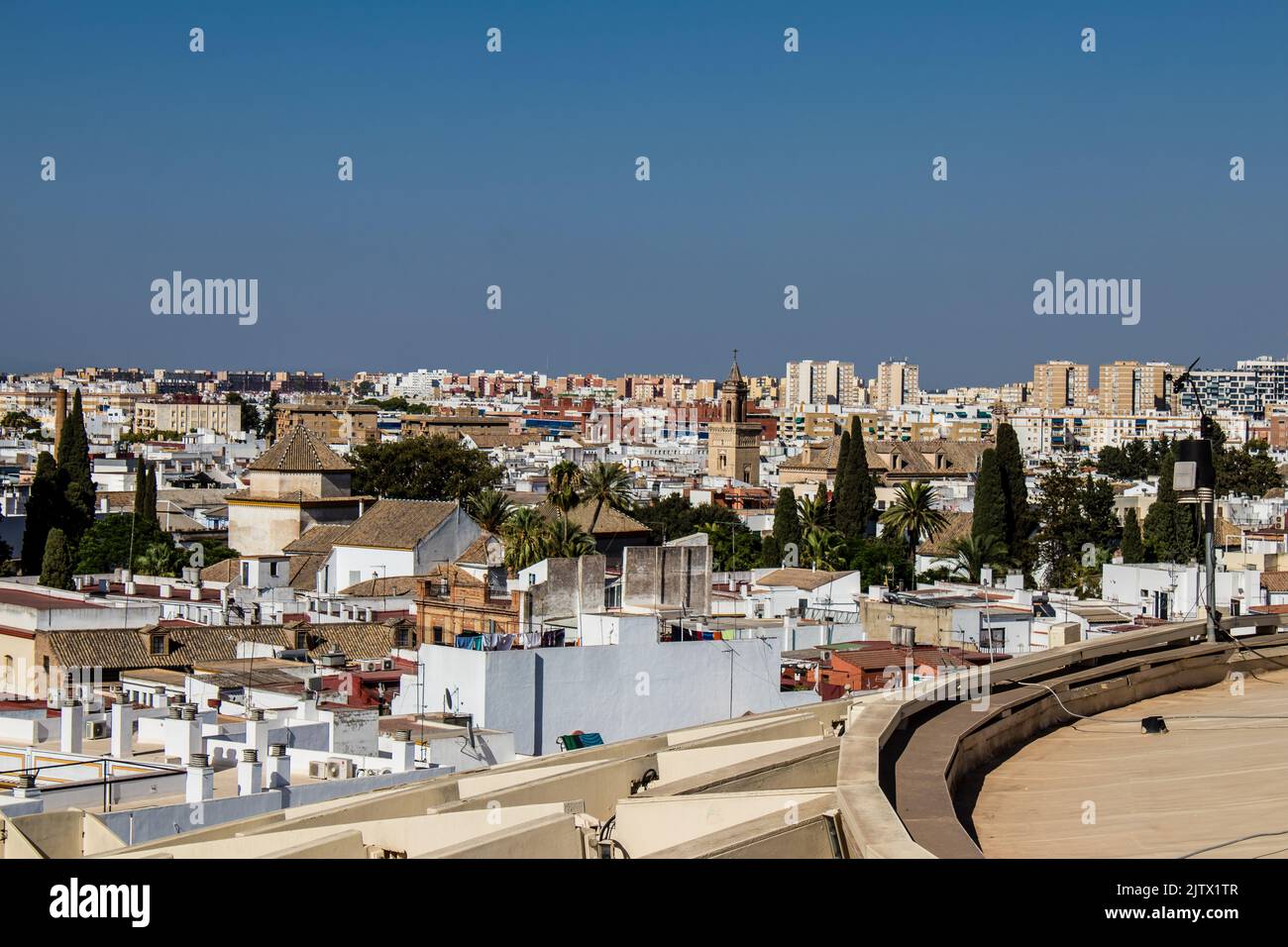 Seville, Spain - September 01, 2022 Cityscape and architecture of ...