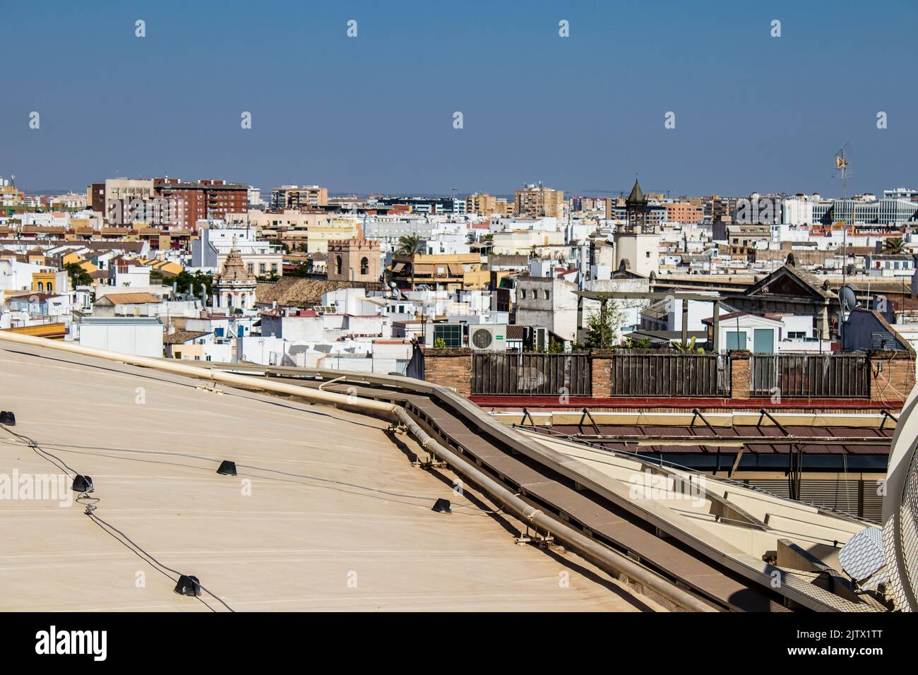 Seville, Spain - September 01, 2022 Cityscape and architecture of ...